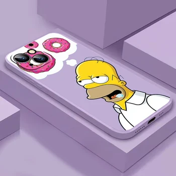 Cartoon The Simpsons For iPhone 15 14 13 12 11 Pro Max 13 12 Mini 6 6S ...