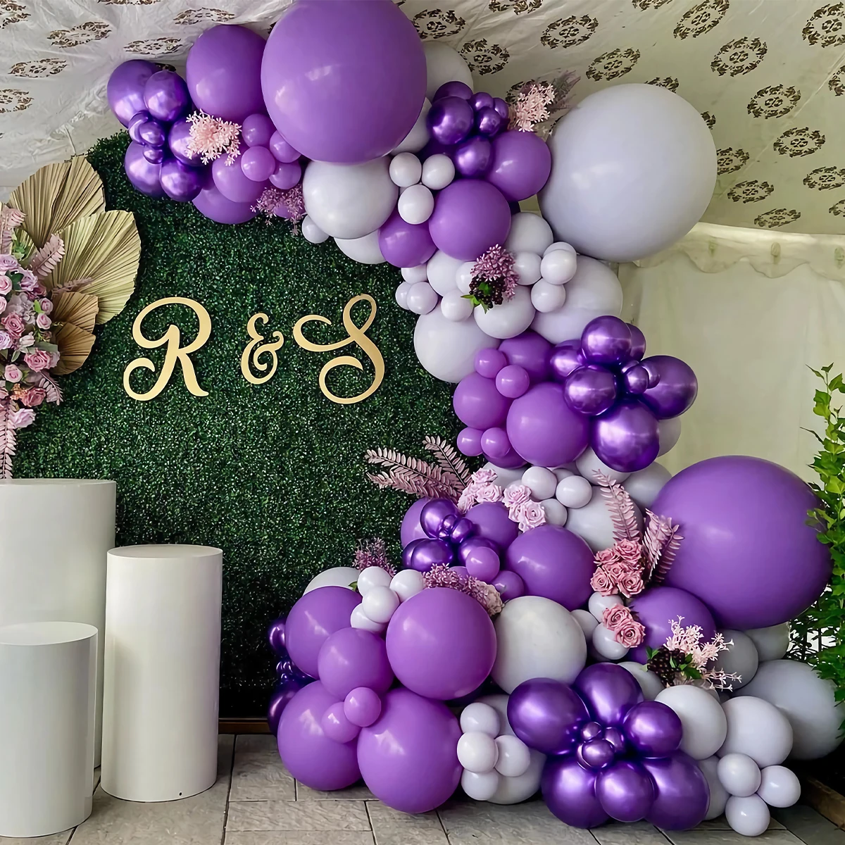 Purple-Balloons-Garland-Arch-Kit-Birthday-Party-Decoration-Kids-Wedding ...