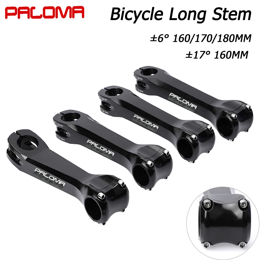 Paloma MTB Bicycle Stem CNC 7075 Aluminum ±6/17 Degree 160/170/180mm ...