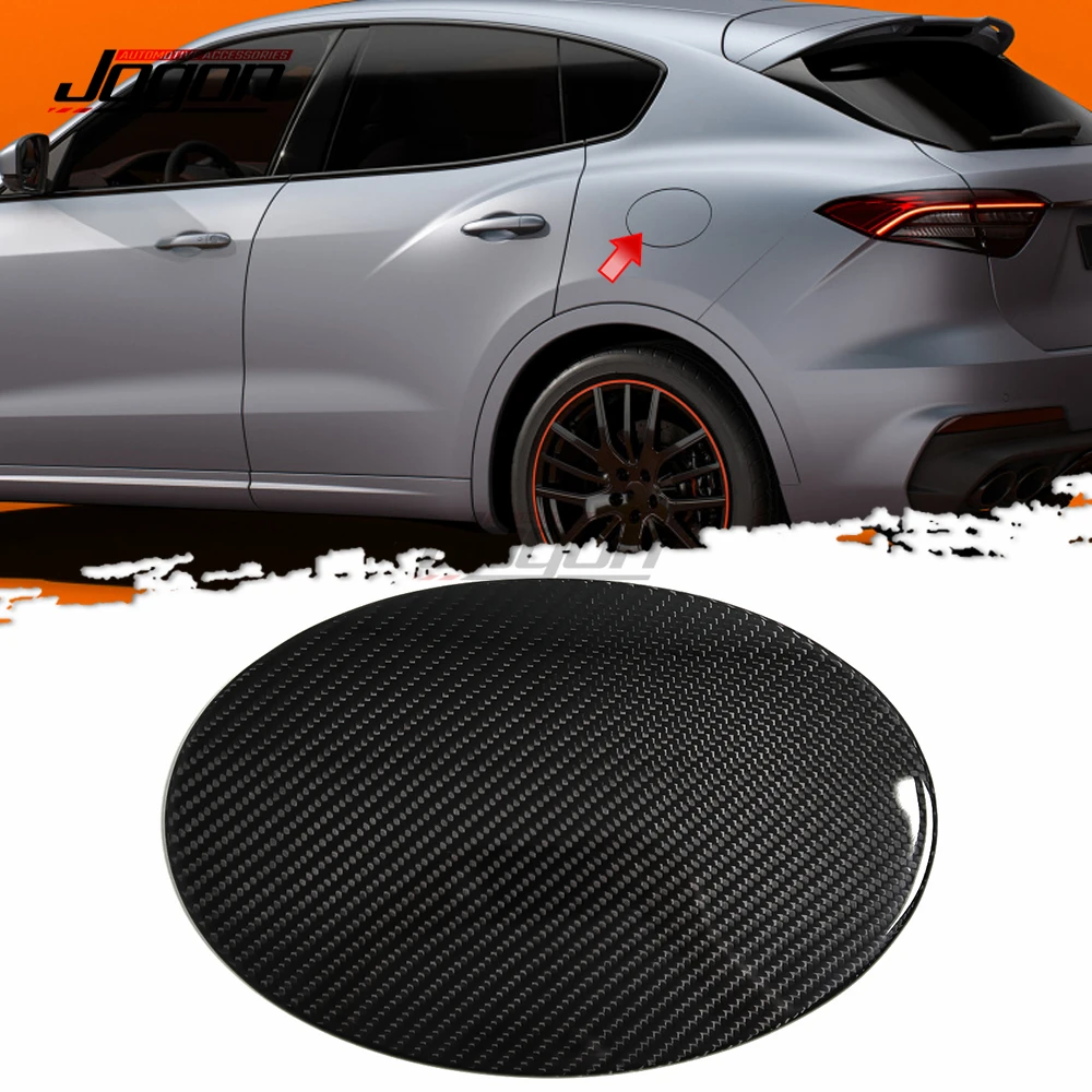 Carbon Fiber Car Oil Fuel Tank Gas Cap Cover Trim For Maserati Levante ...