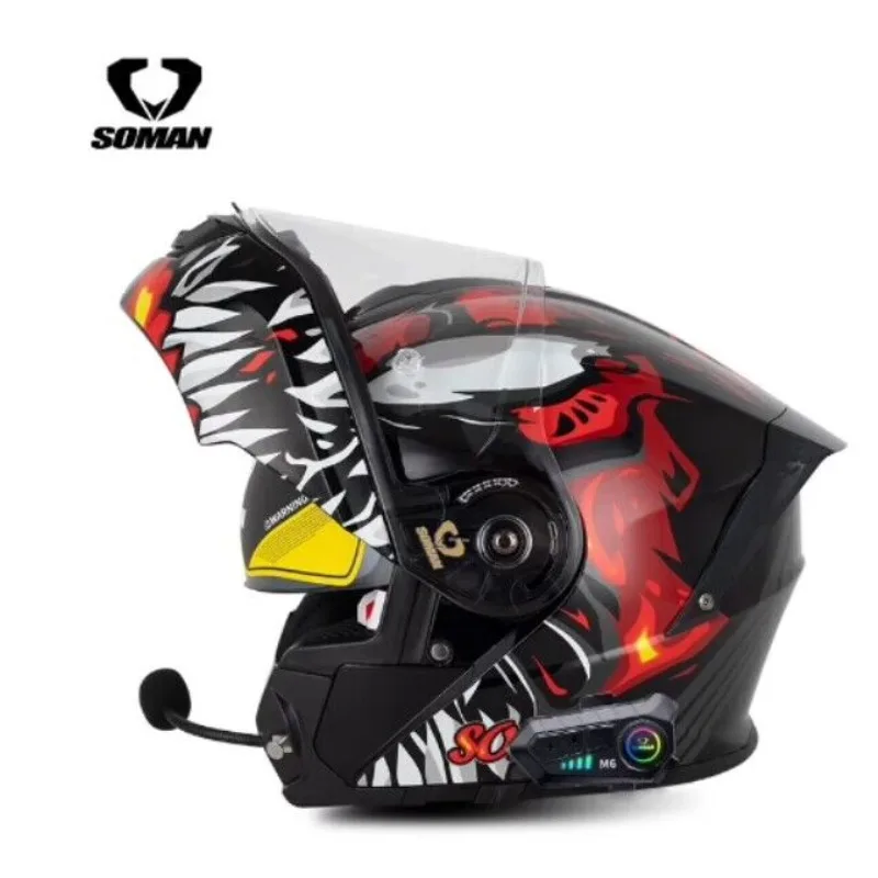 SOMAN-Motorcycle-Bluetooth-Helmet-with-Dual-Lenses-Revealed-Helmet ...