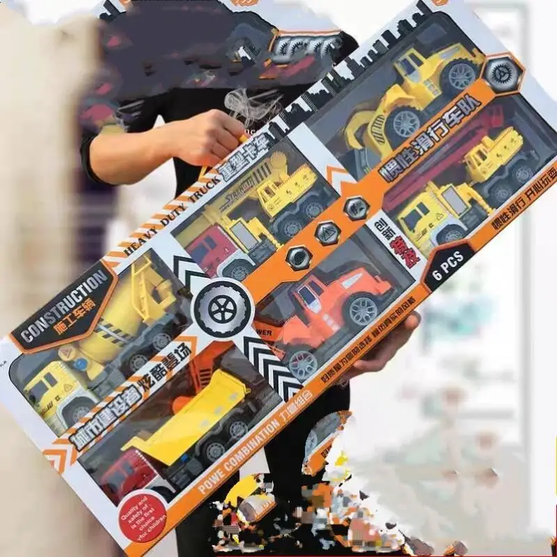 Large-Construction-Vehicle-Toy-Set-City-Builder-Excavator-Bulldozer ...