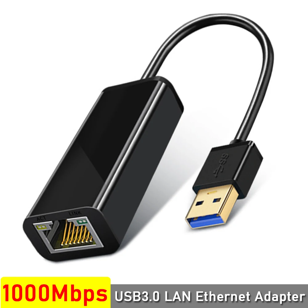 10/100 Mbps USB 1000 기가비트 이더넷 RJ45 LAN 네트워크 어댑터, 맥북 에어 노트북 PC Windows ...