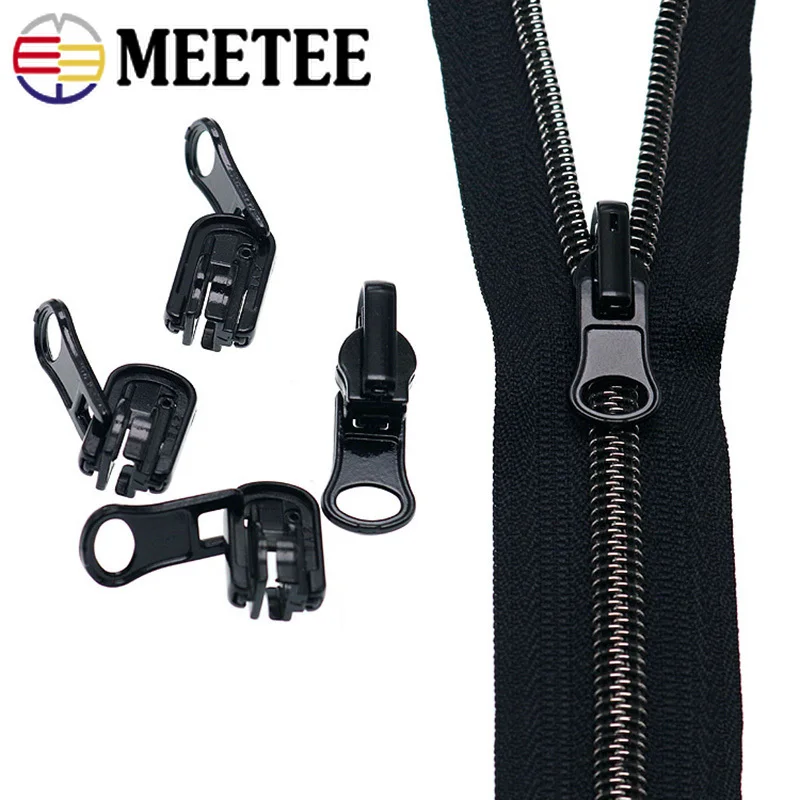 5Pcs-3-5-Zipper-Pull-Double-Sided-Rotary-Zipper-Sliders-For-Nylon-Metal ...