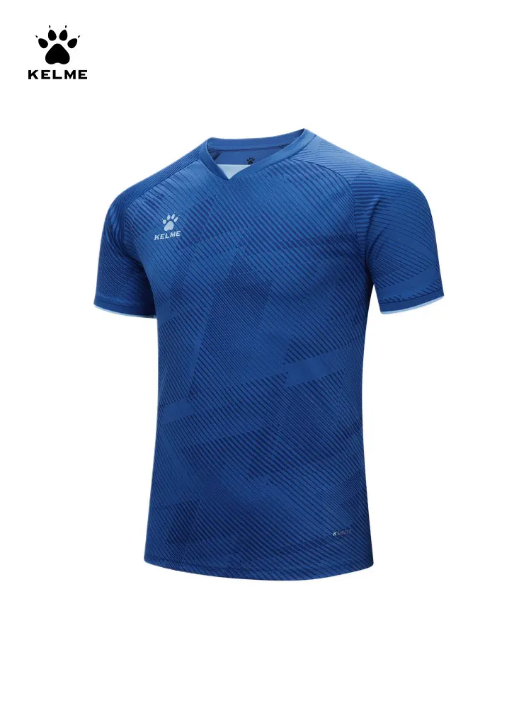 Camisola-de-Futebol-Masculina-Kelme-T-shirt-Running-de-Secagem-R-pida-Top-Esportivo-Fitness ...