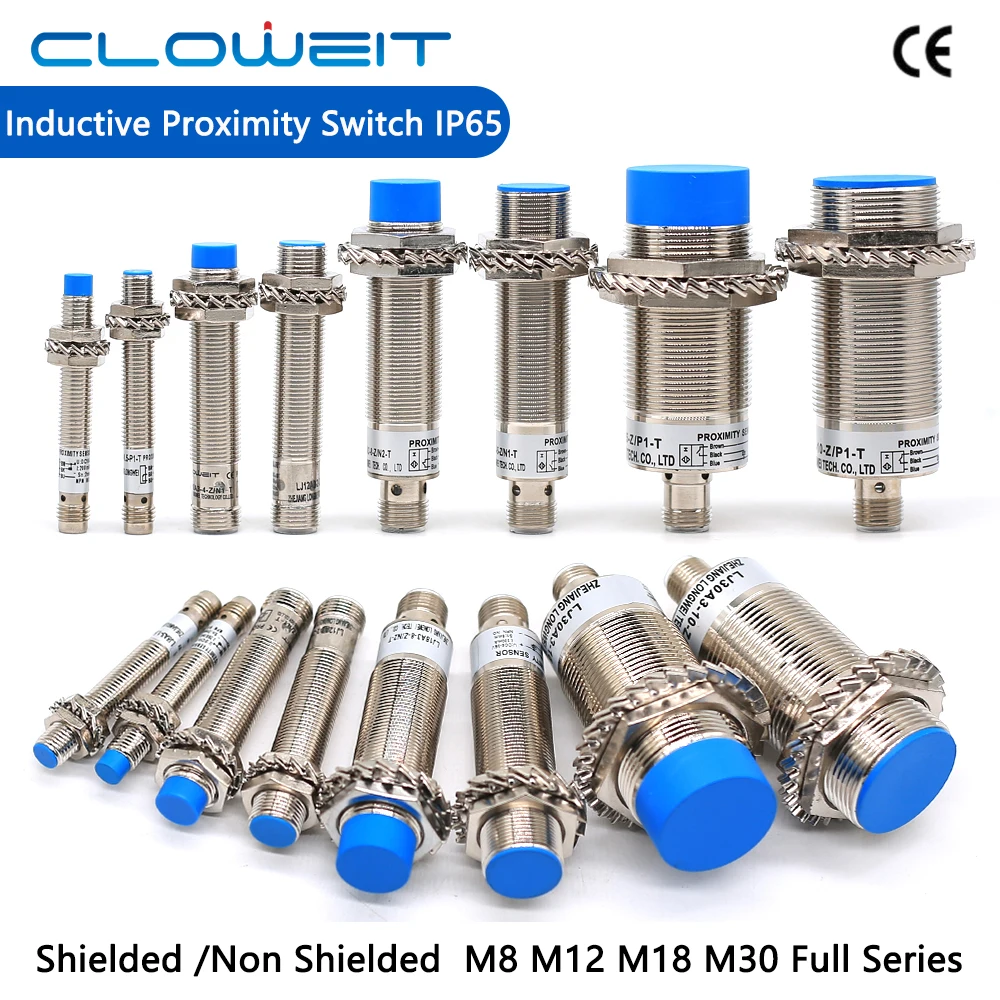 Cloweit Inductive Proximity Switch Series M8 M12 M18 M30 Aviation ...