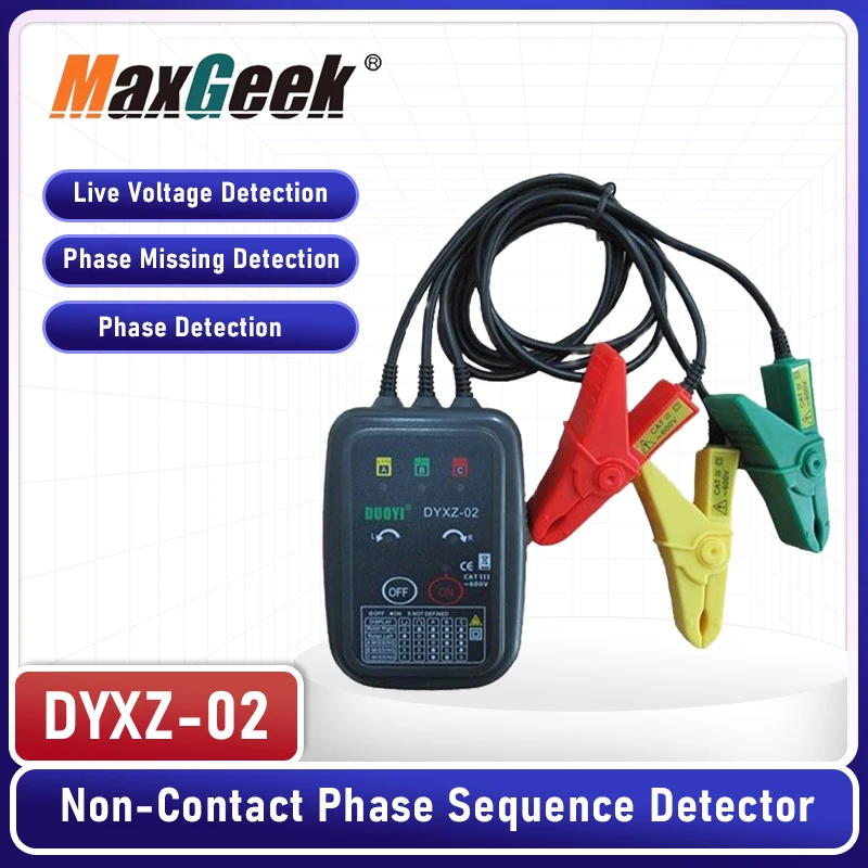 Maxgeek-DYXZ-02-Non-Contact-Phase-Sequence-Detector-Phase-Sequence ...