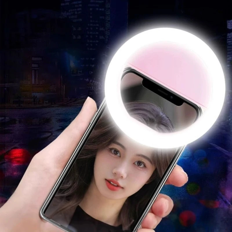 Universal-Mini-Selfie-Ring-Light-Portable-Clip-on-Selfie-Fill-Light-AAA ...
