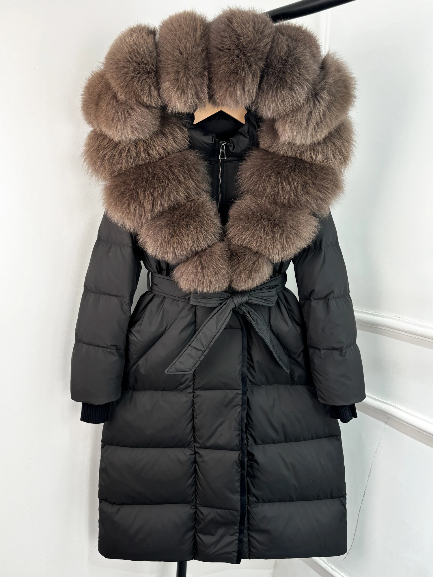 Janveny-New-Winter-Long-Hooded-Puffer-Jacket-Women-Warm-Thickened-Real ...