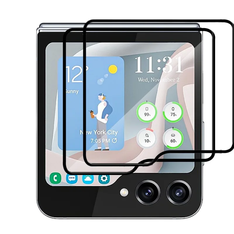 2PCS-Tempered-Glass-Screen-Protector-Phone-Case-for-Samsung-Galaxy-Z ...