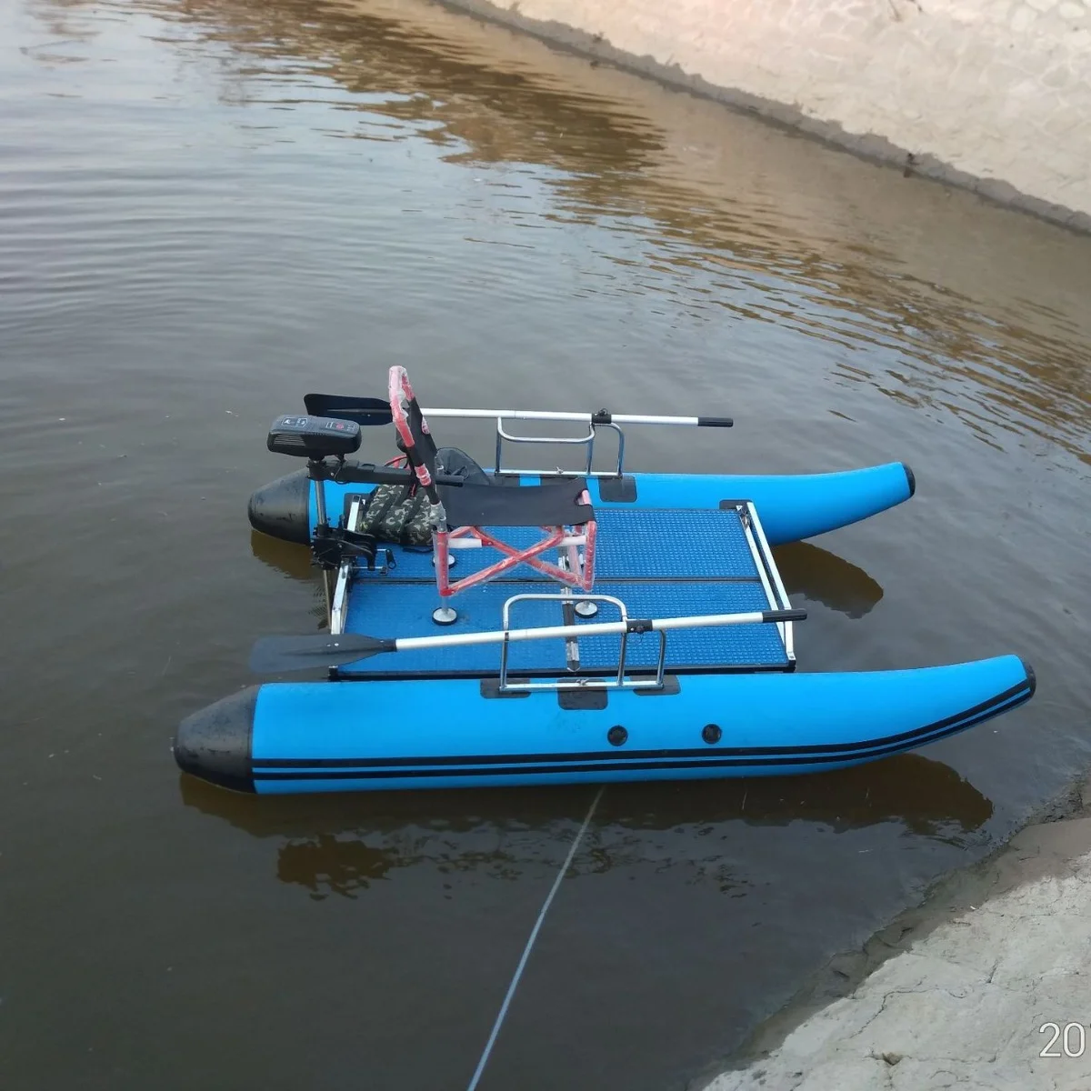 Catamaran Luya boat/raft fishing platform/floating fishing platform ...