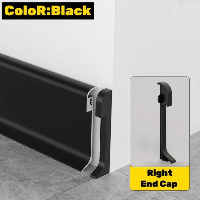 H80mm Surface Mounted LED Skirting Line Aluminum Profile Wall Trim ...