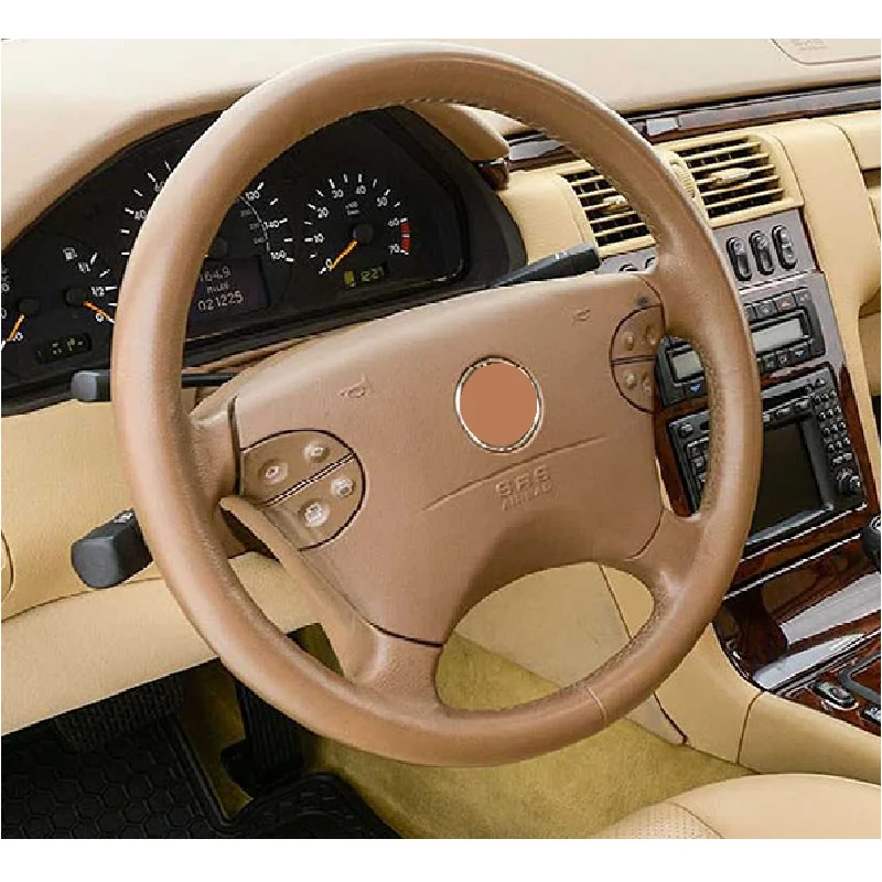 Car Steering Wheel Cover For Mercedes Benz W210 E430 Peach Wood Carbon ...