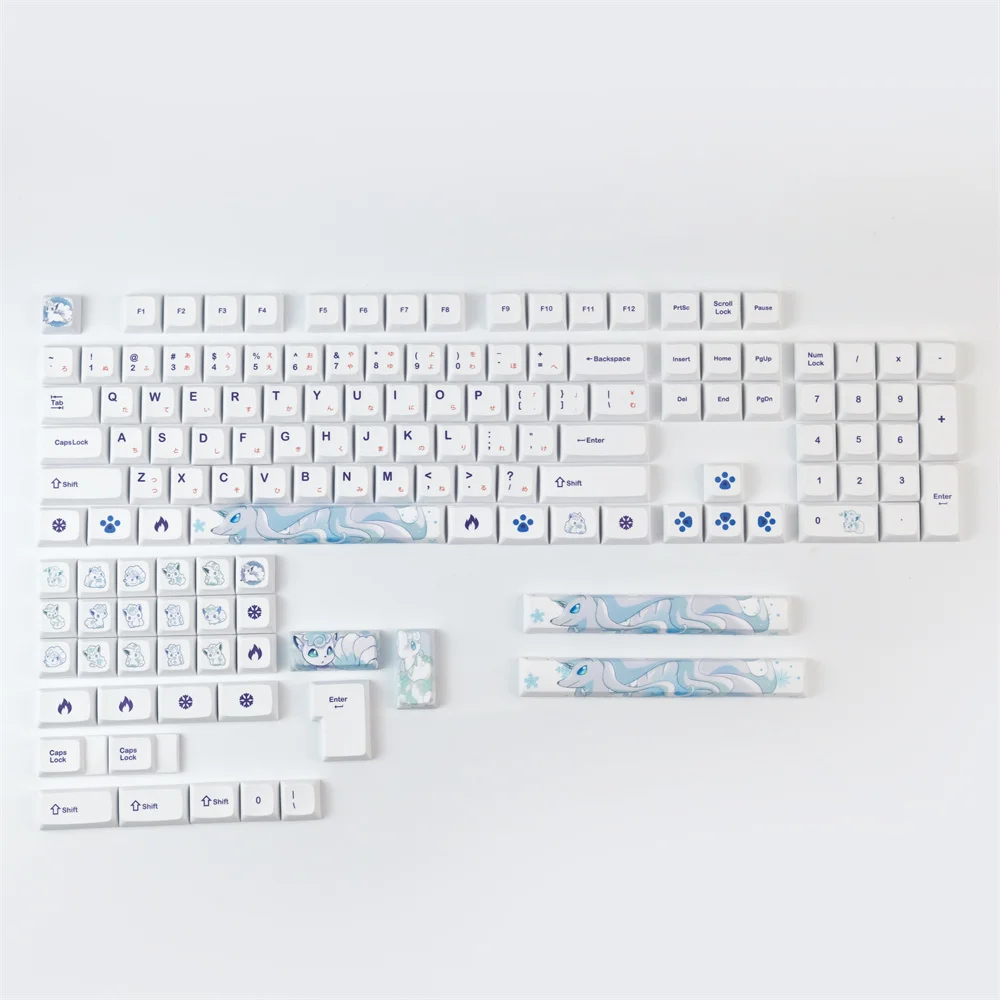 138-Keys-set-Six-Tailed-Fox-Keycaps-PBT-Dye-Sublimation-Key-Caps-XDA ...