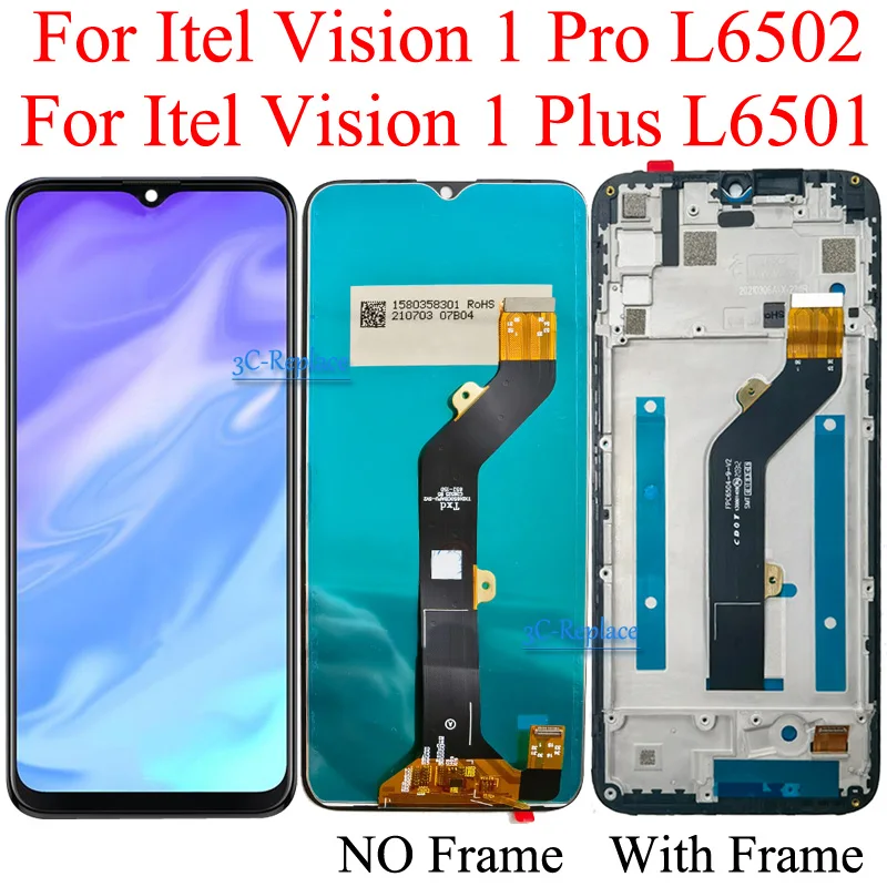 Black-6-6-Inch-For-ITEL-Vision-1-Pro-L6502-Vision-1-Plus-L6501-LCD ...
