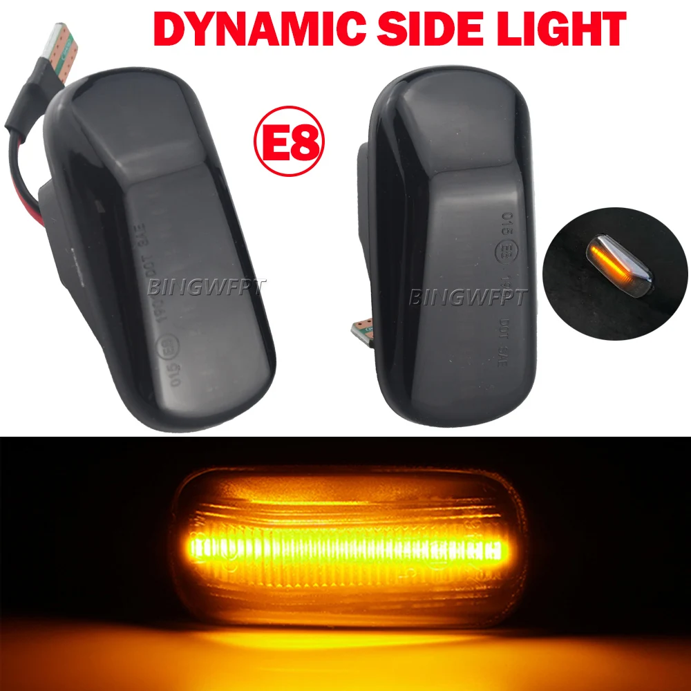 Left-Right-Car-styling-Dynamic-Led-Side-Marker-Turn-Signal-Light ...