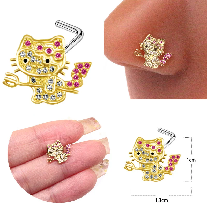 Cute Nose Studs Hello Kitty