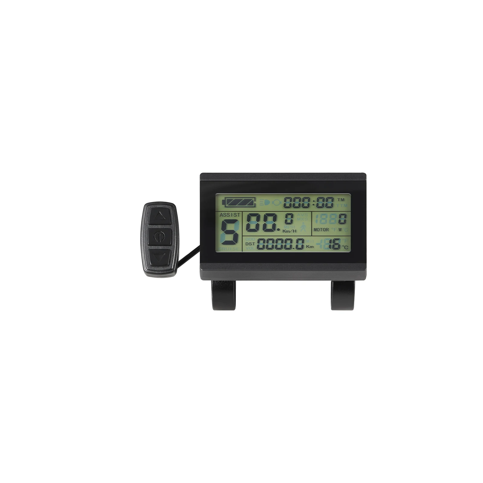 KT-LCD3-kt-lcd3-ebike-24V-36V-48V-intelligent-black-Control-Panel-LCD ...