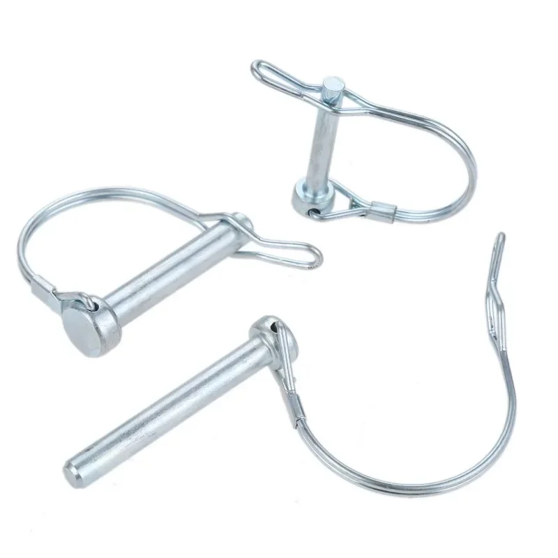1/2/4pcs Coupler Safety Pins D-Hook Steel Quick Lock Release Trailer ...