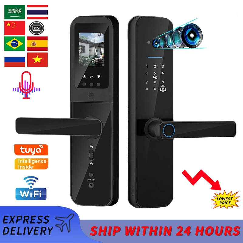 PHIPULO-Tuya-Wifi-Digital-Electronic-Smart-Door-Lock-With-Biometric ...