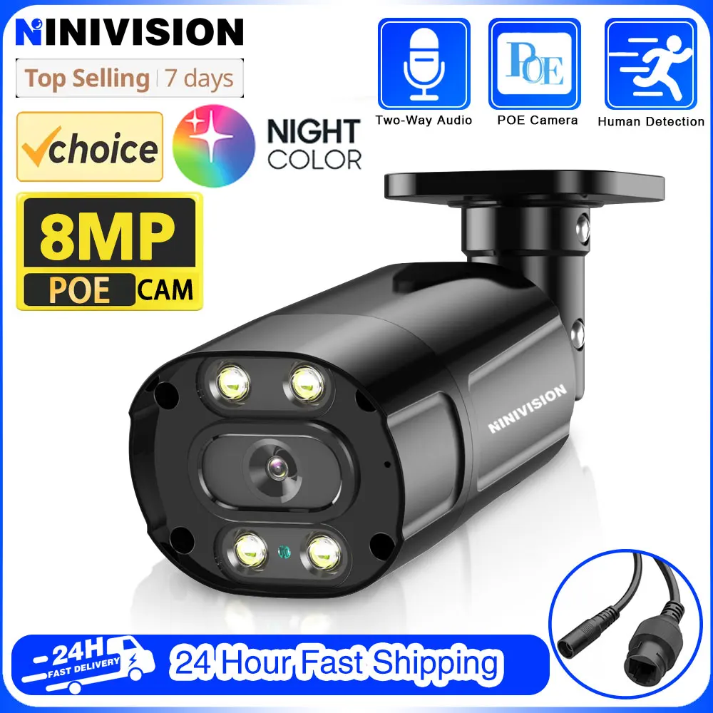 UltraHD-4K-8MP-Outdoor-Bullet-Security-IP-POE-Camera-98ft-NightVision-3 ...
