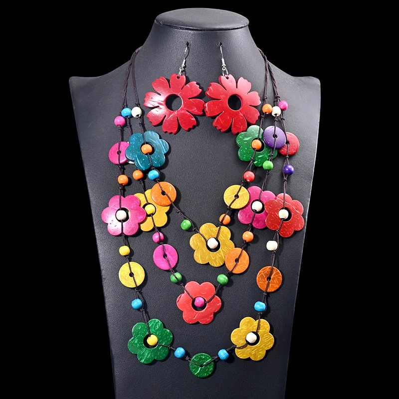 UDDEIN-collar-y-colgante-de-flores-de-c-scara-de-coco-m-ltiples-capas ...