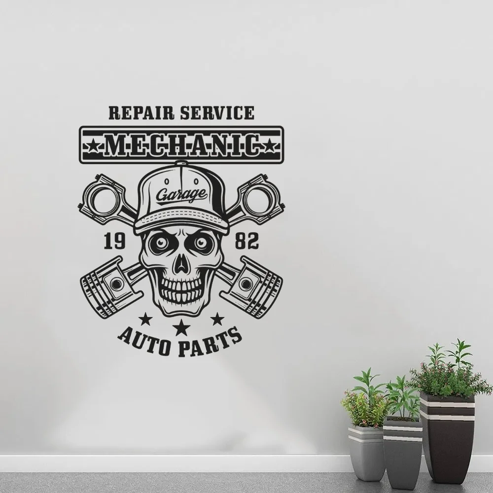 Repair-Service-Mechanic-Auto-Parts-Wall-Sticker-Car-Service-Garage ...
