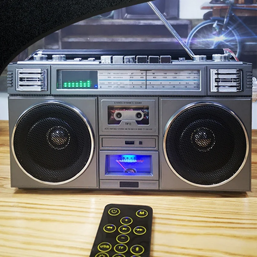 Festival-Gifts-Multiband-Radio-Retro-Appearance-Mini-Cassette-Player ...