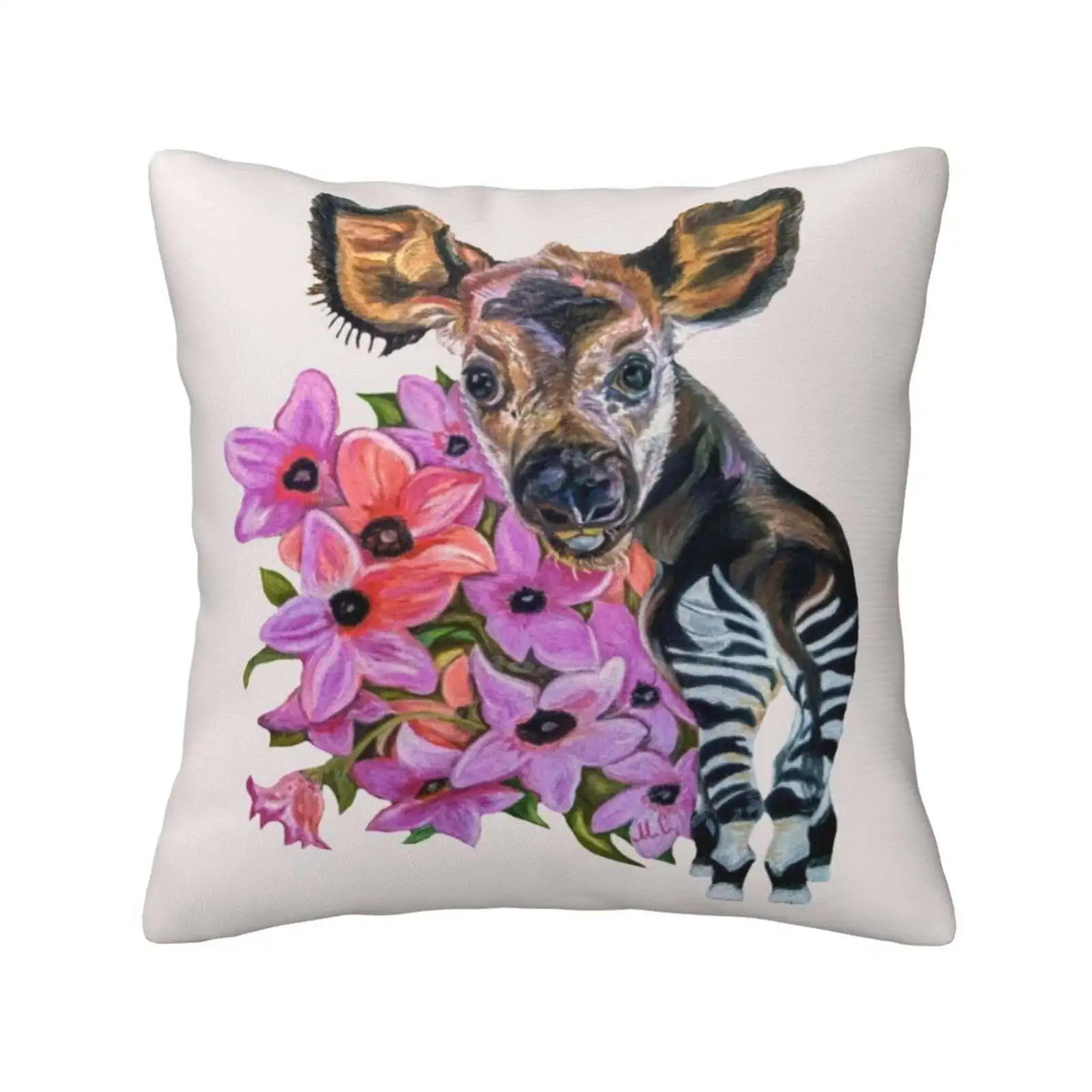 Baby-Okapi-Bedroom-Office-Hug-Pillowcase-Okapies-Zebra-Giraffe ...