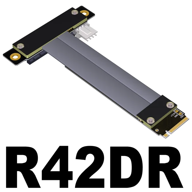 ADT-Link M.2 NVMe to PCIe 3.0 x4 Riser Cable M KEY NGFF To PCIE 4x 3.0 ...