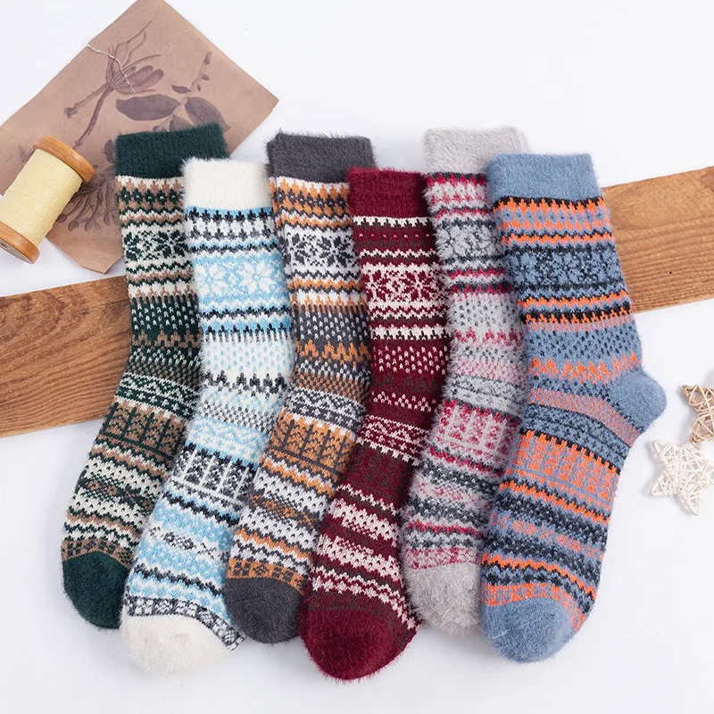 3Pairs-Lot-New-Winter-Women-Socks-High-Quality-Thick-Warm-Wool-Socks ...