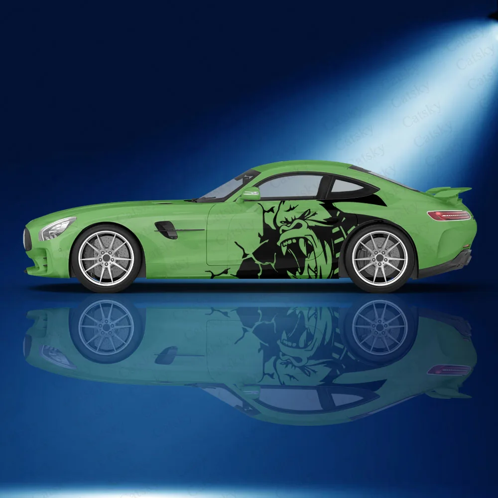 Angry-gorilla-car-side-graphic-modified-racing-SUV-vinyl-sticker-decal ...