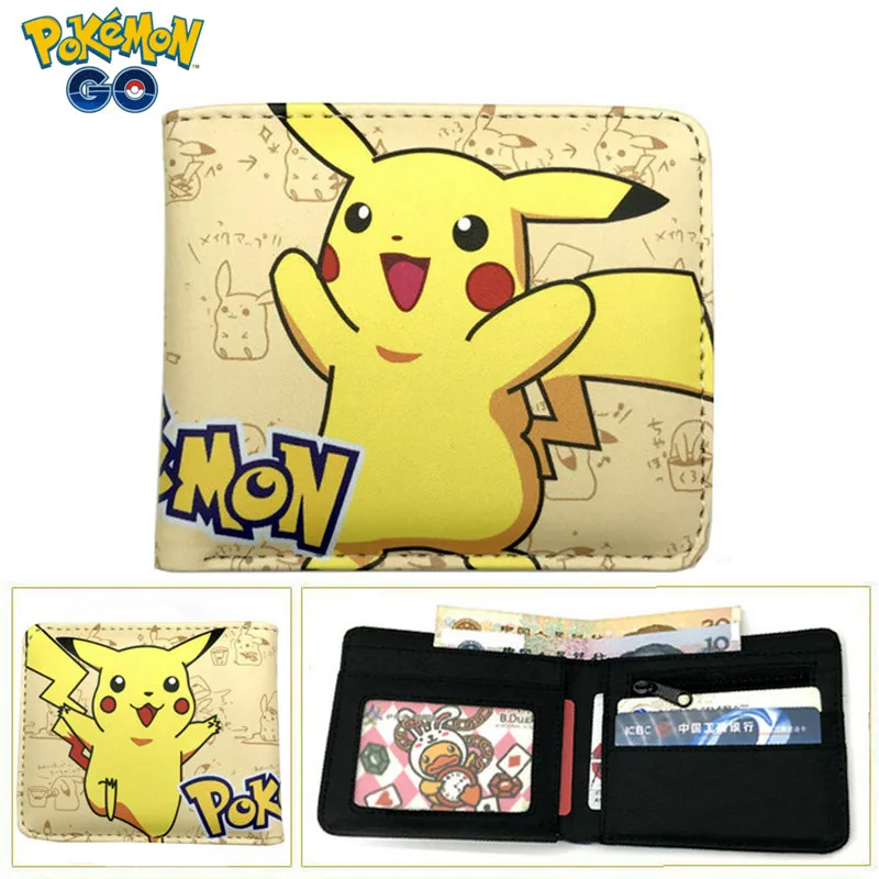 Kawaii-Anime-Pokemon-PU-Short-Wallet-Cute-Pikachu-Children-Coin-Purse ...