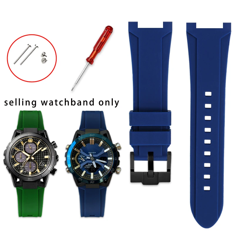 For Casio EDIFICE watch 5698 ECB-2000/EFS-S640 modified resin silicone ...