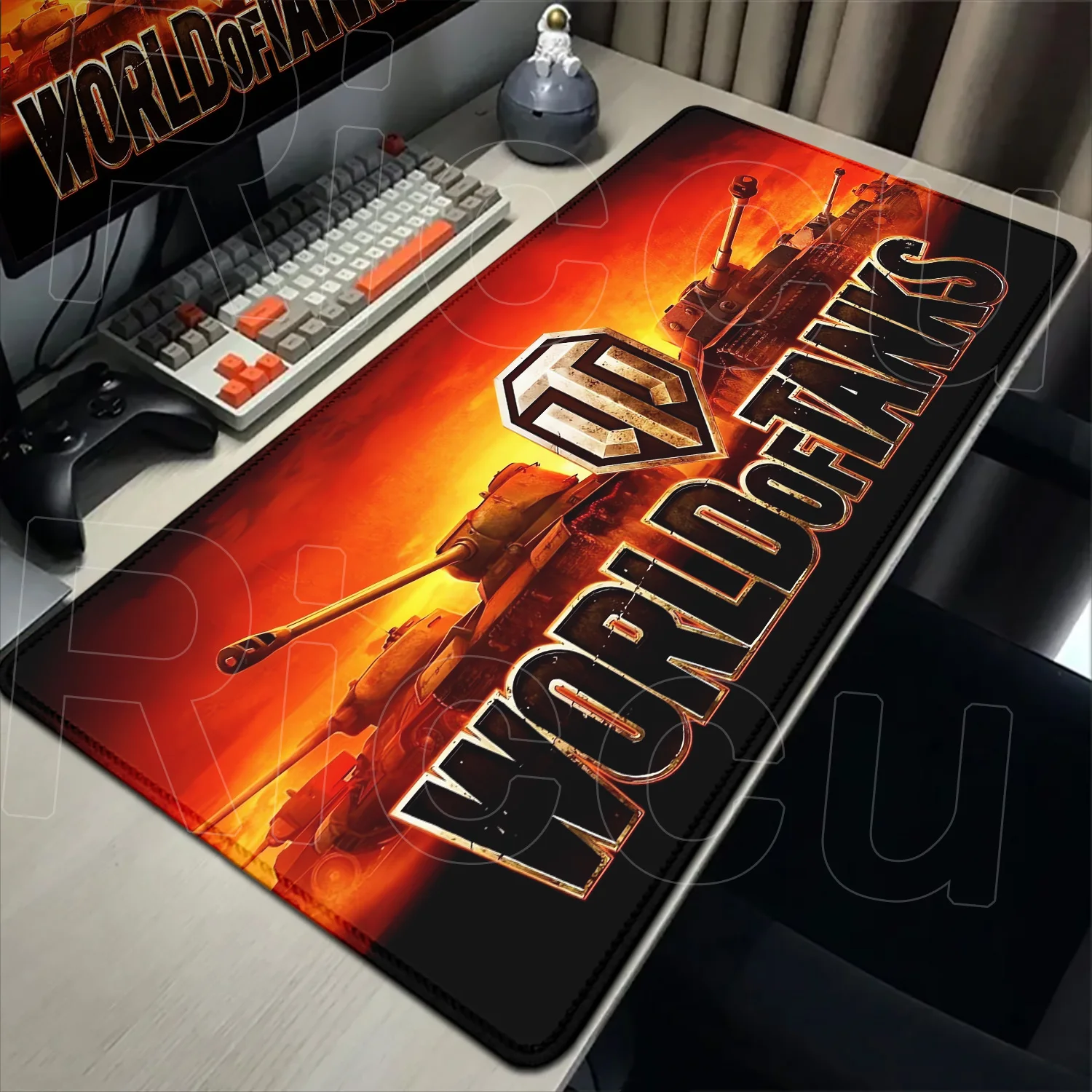 HD World of Tanks Mouse Pad Anime Mousepad Playmat Desk Mats Rubber Non ...