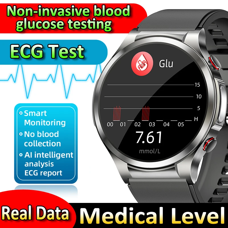 NAMOFOTO-reloj inteligente para hombre, dispositivo con PPG + ECG, 2023 ...