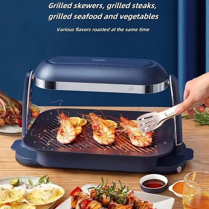 household-multifunctional-barbecue-smokeless-smart-barbecue-indoor-Korean-electric-grill ...