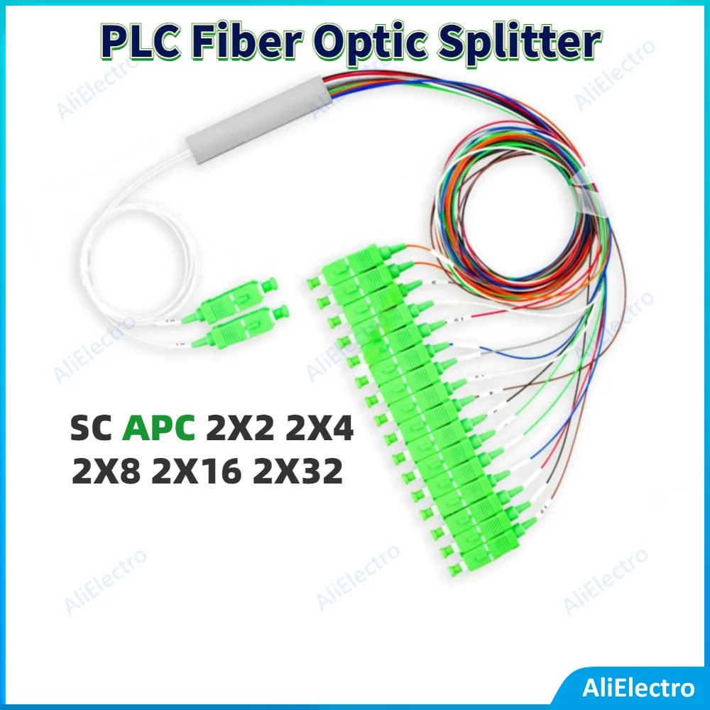 NEW-SC-APC-Fiber-Optic-Splitter-2X2-2X4-2X8-2X16-2X32-PLC-splitter ...