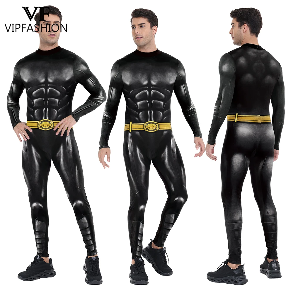 VIP FASHION Schwarzer Fledermaus-Superhelden-Kostüm, Mann, Film ...
