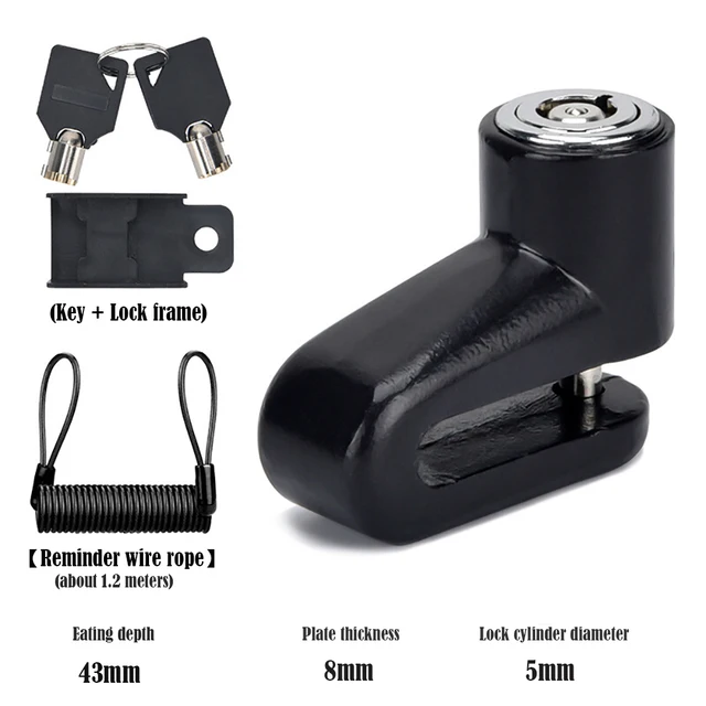 Anti-Theft Lock Disc Brake Lock with Steel Wire for Xiaomi M365 Pro 2 ...