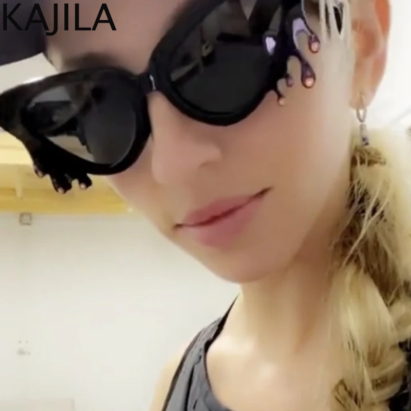 Fashion-Cat-Eye-Sunglasses-Women-2024-Luxury-Brand-Designer-Punk-Tears ...