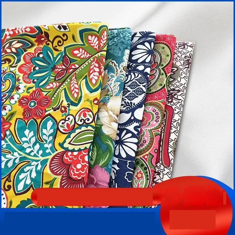 Chinese Style Canvas Fabric Printed By Meters for Curtains Tablecloth ...