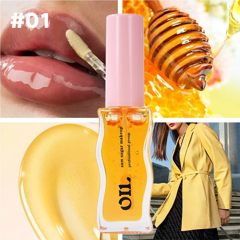 Honey-Essence-Lip-Oil-Fruit-Gel-Lip-Gloss-Lasting-Moisturizing-Lip-Mask ...