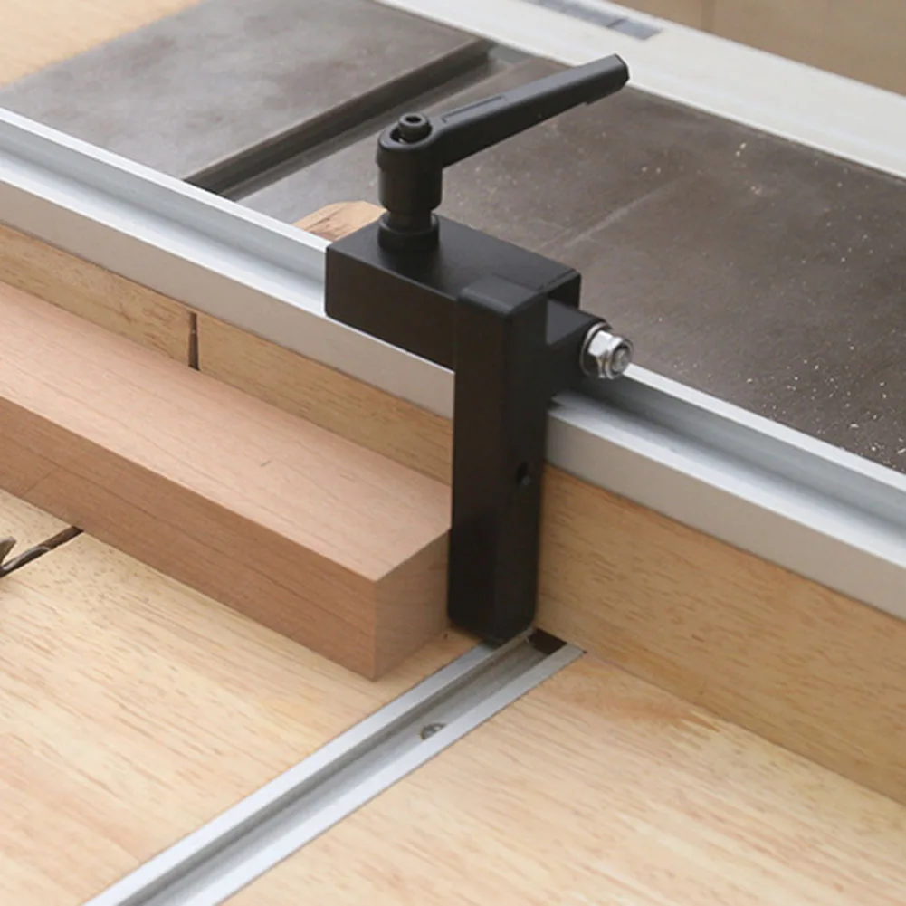T-Track-Sliding-Limiter-Woodworking-Router-Table-Slot-Stopper-Limiting ...