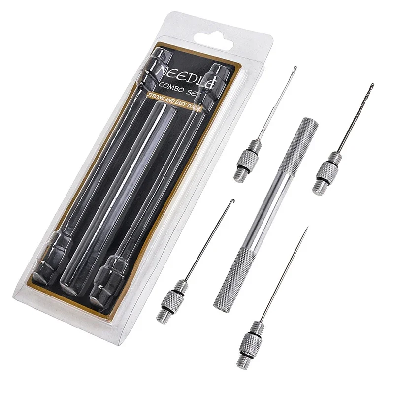 5-in-1-Carp-Fishing-Rigging-Bait-Needle-Kit-Tool-Set-Bait-Boilie-Drill ...