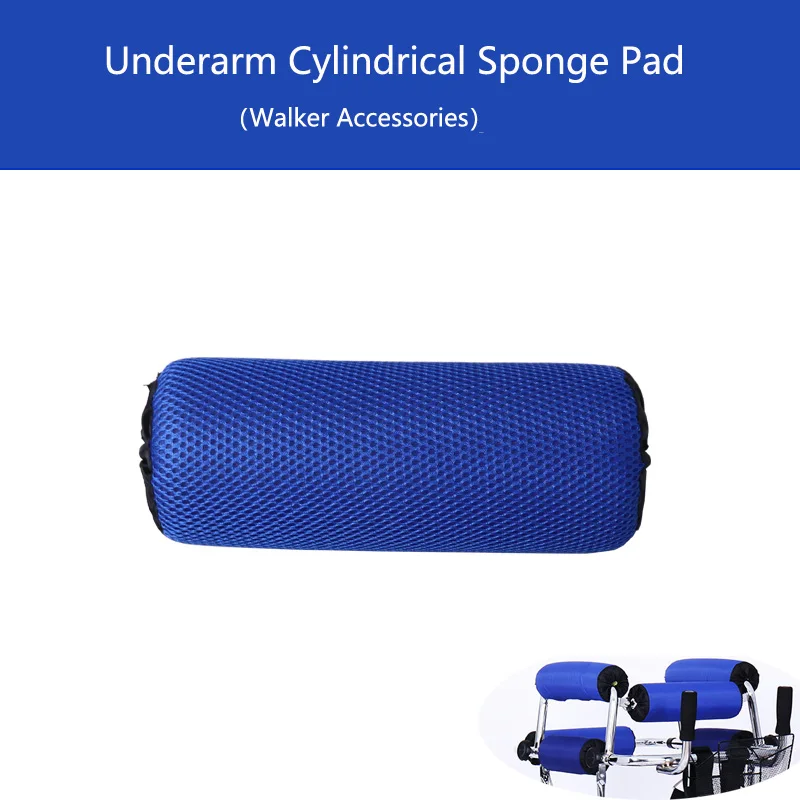 6pcs/set Blue Underarm Cylindrical Sponge Pads For Walker Accessories ...