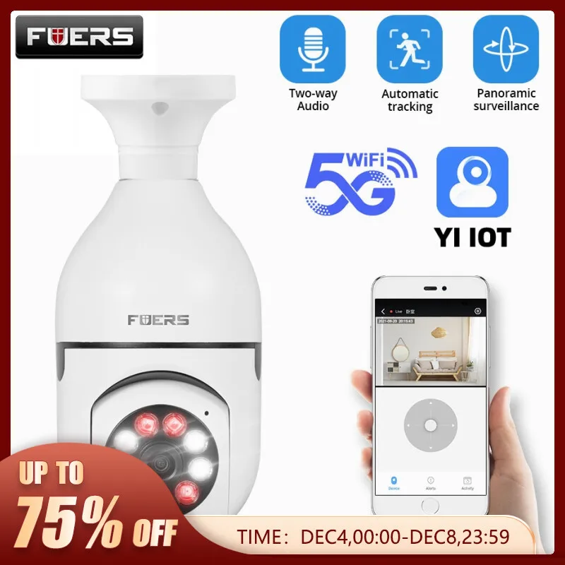 Fuers-5G-Wifi-IP-E27-Bulb-Surveillance-Camera-Night-Vision-Wireless ...
