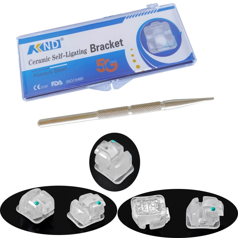 Dental-Clear-Passive-Orthodontic-Ceramic-Brackets-Self-Ligating ...