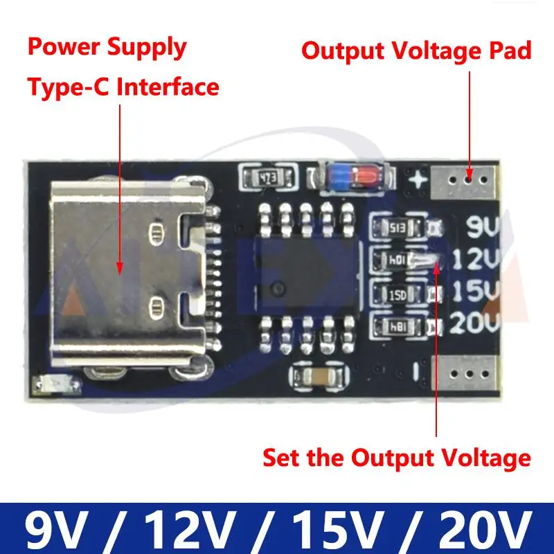 Type-C PD2.0 PD3.0 9V 12V 15V 20V Fast Charge Trigger Polling Detector ...