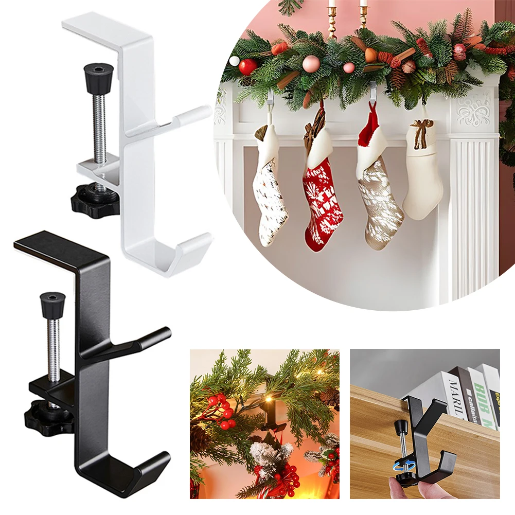 4pcs-Mantel-Hanger-for-Garland-Stocking-Mantel-Holders-with-2-Hooks ...